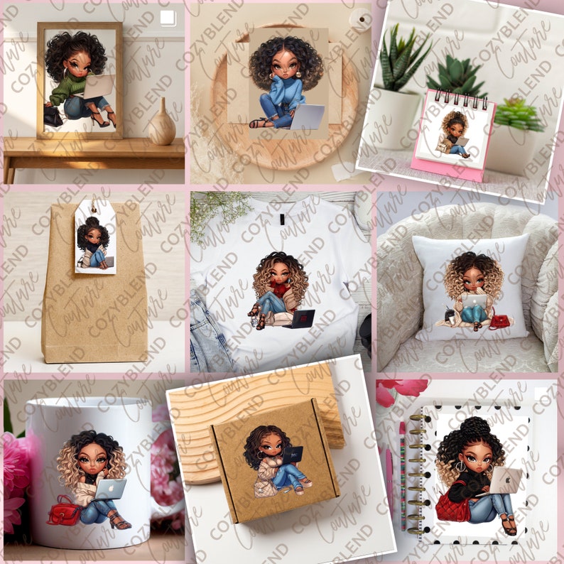 Stunning Student Woman Clipart, Trendy African American University ...