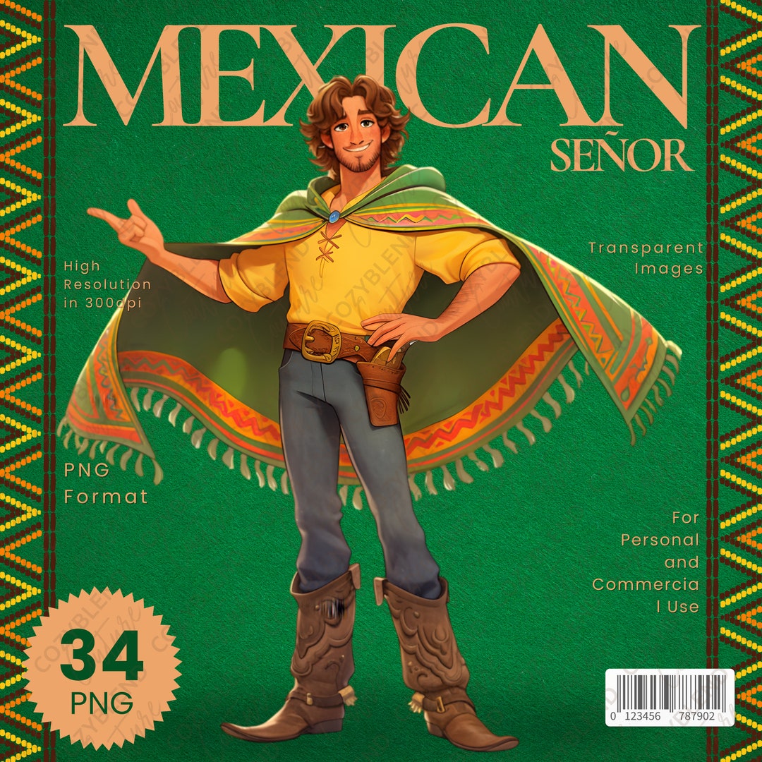 Mexican Señor Clipart: Cinco De Mayo Guy Illustration (digital Art) - Etsy