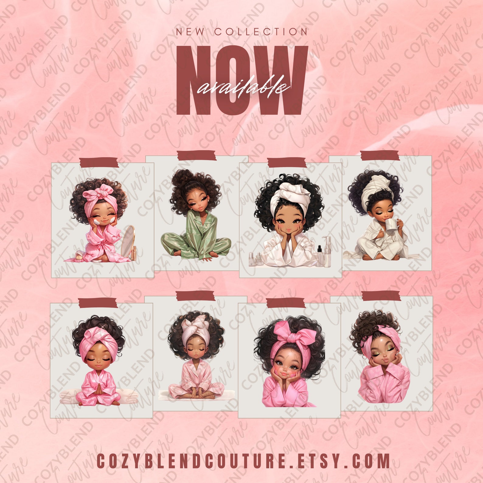 Vibrant Self-care Women Clipart Bundle, Self Care Digital, Mental ...