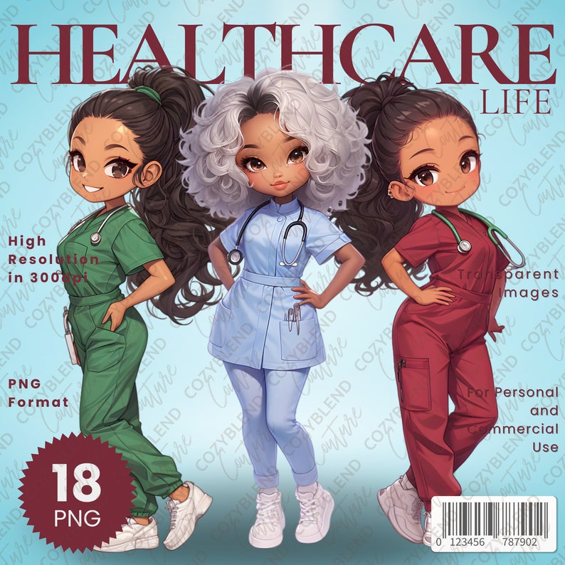 Healthcare Life Clipart Bundle Essential Medical Graphics for ...