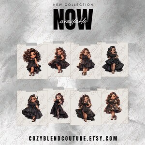 Chic Curves Collection Clipart, Elegant Plus Size Women's Fashion ...