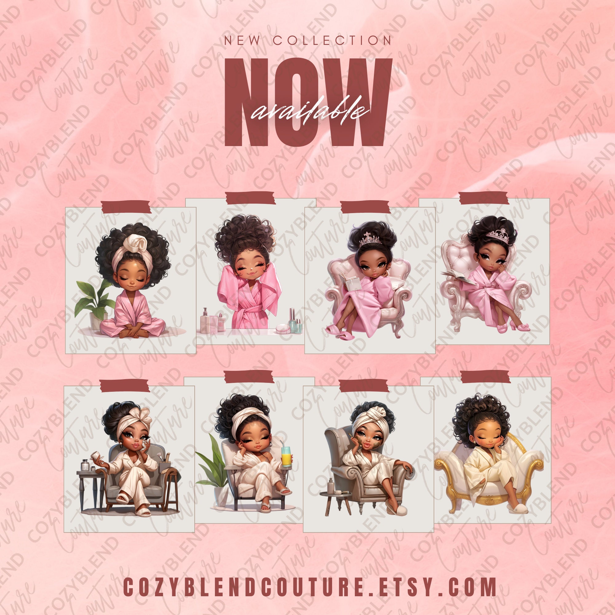 Vibrant Self-care Women Clipart Bundle, Self Care Digital, Mental ...