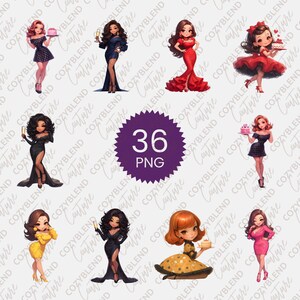 Birthday Girls Clipart - Celebratory Illustrations for Fun and Festive ...