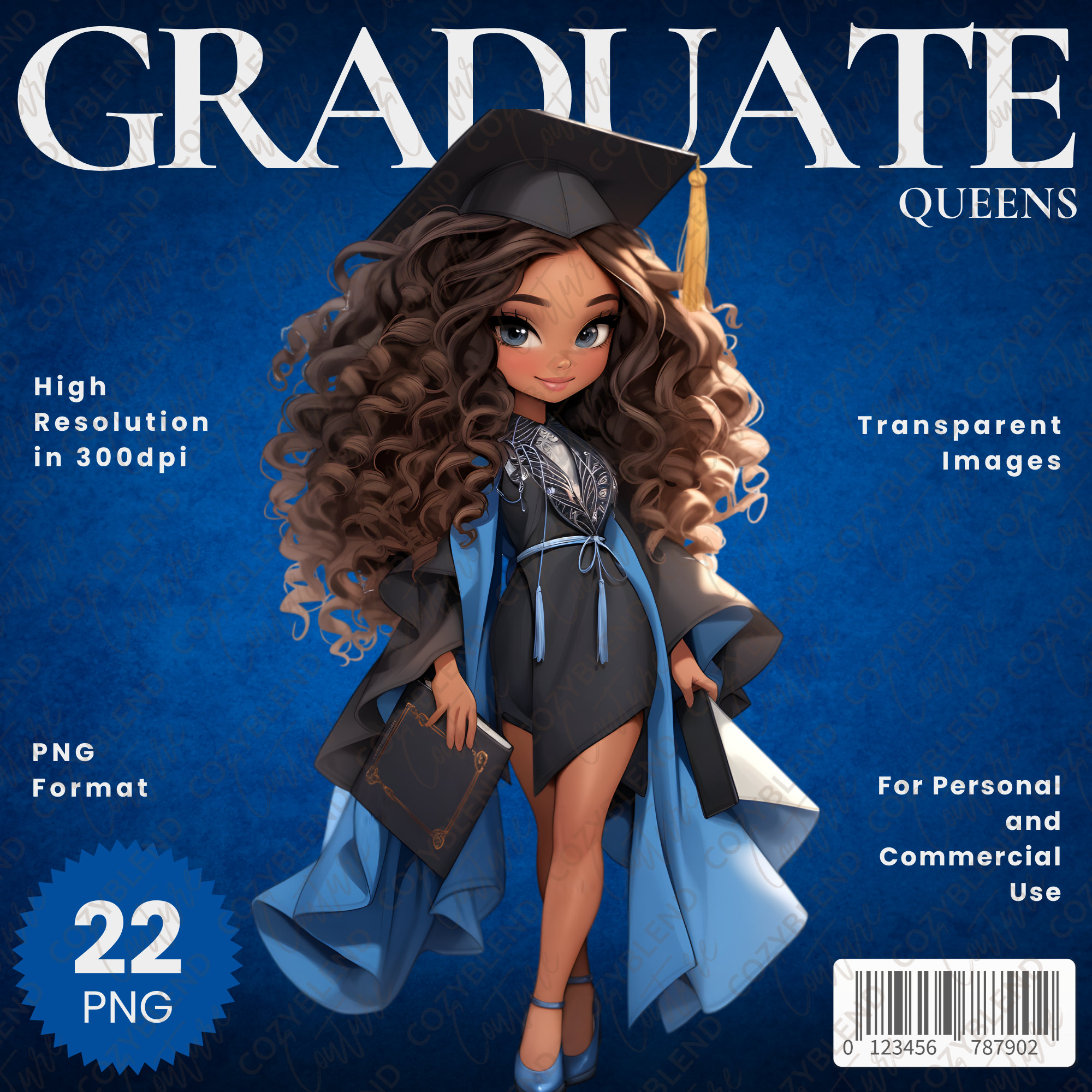 Graduation Queens Clipart Celebrate Success With Stylish Graduates ...