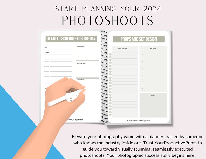 Photographer Planner Photoshoot Digital Planner, Photography Business ...