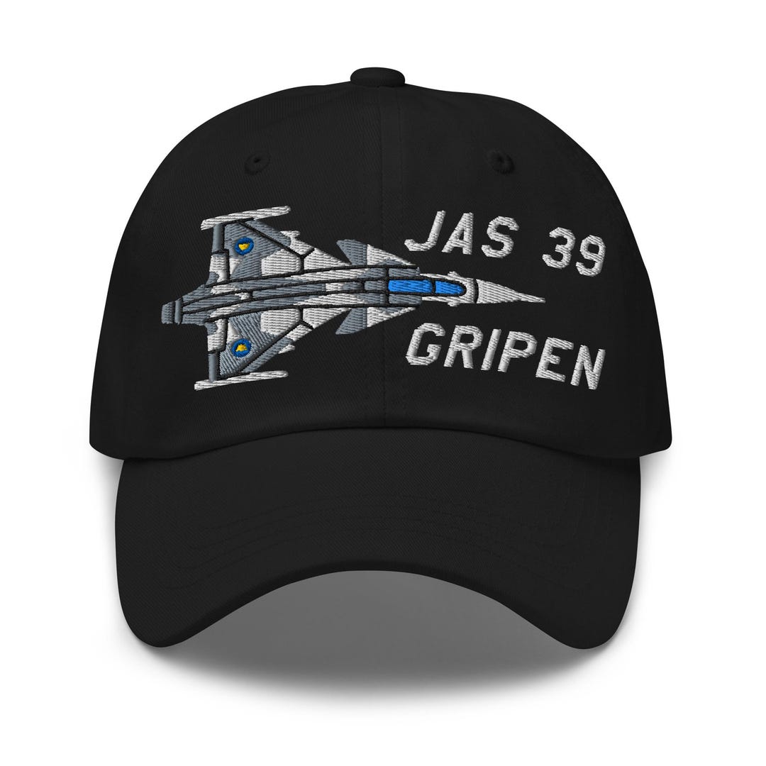 Saab JAS 39 Gripen Swedish Fighter Jet Embroidered Cap - Etsy