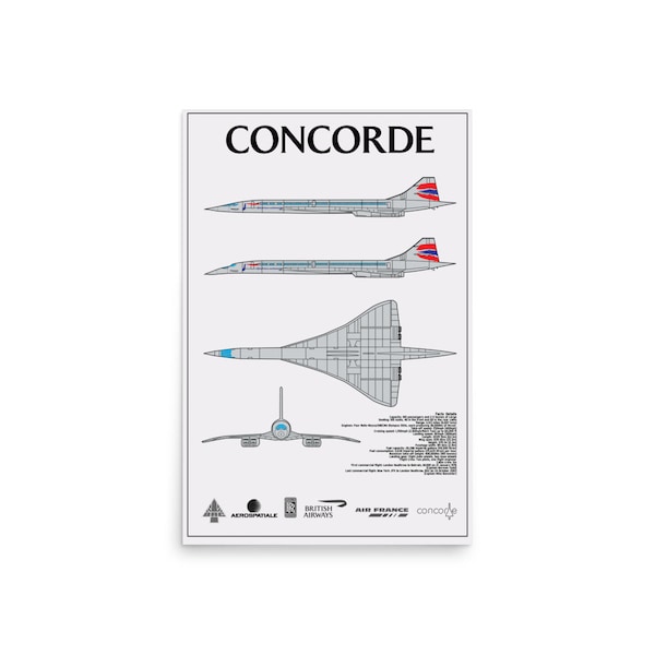Concorde Poster - Etsy