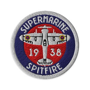 Supermarine Spitfire RAF WW2 Classic Aircraft Embroidered Patch 3 - Etsy