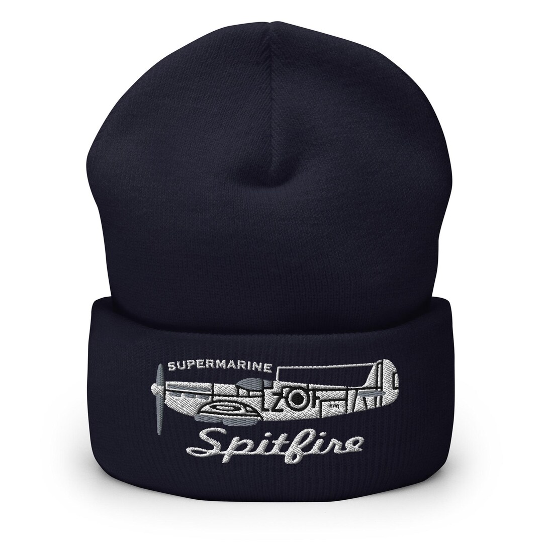 Supermarine Spitfire WW2 Classical British Aircraft Embroidered Cuffed ...