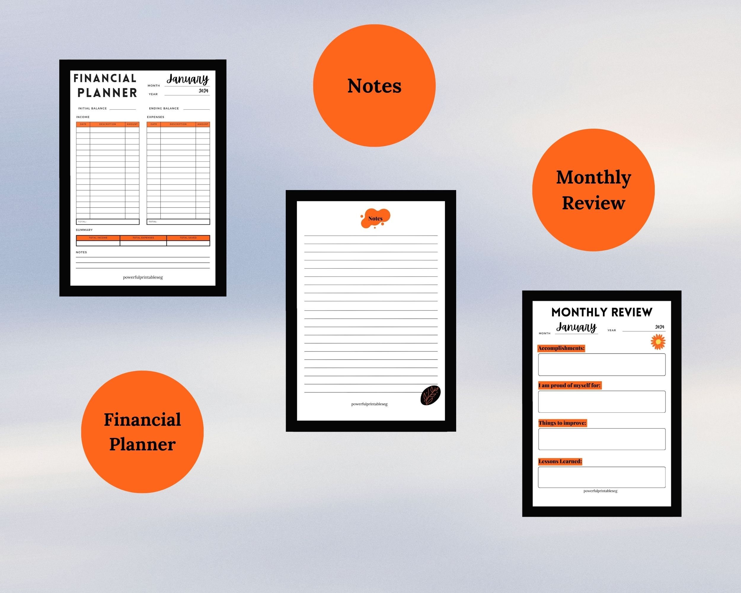2024 Weekly Planner Goal Setting Monthly Calendar Goal Setting Quotes ...