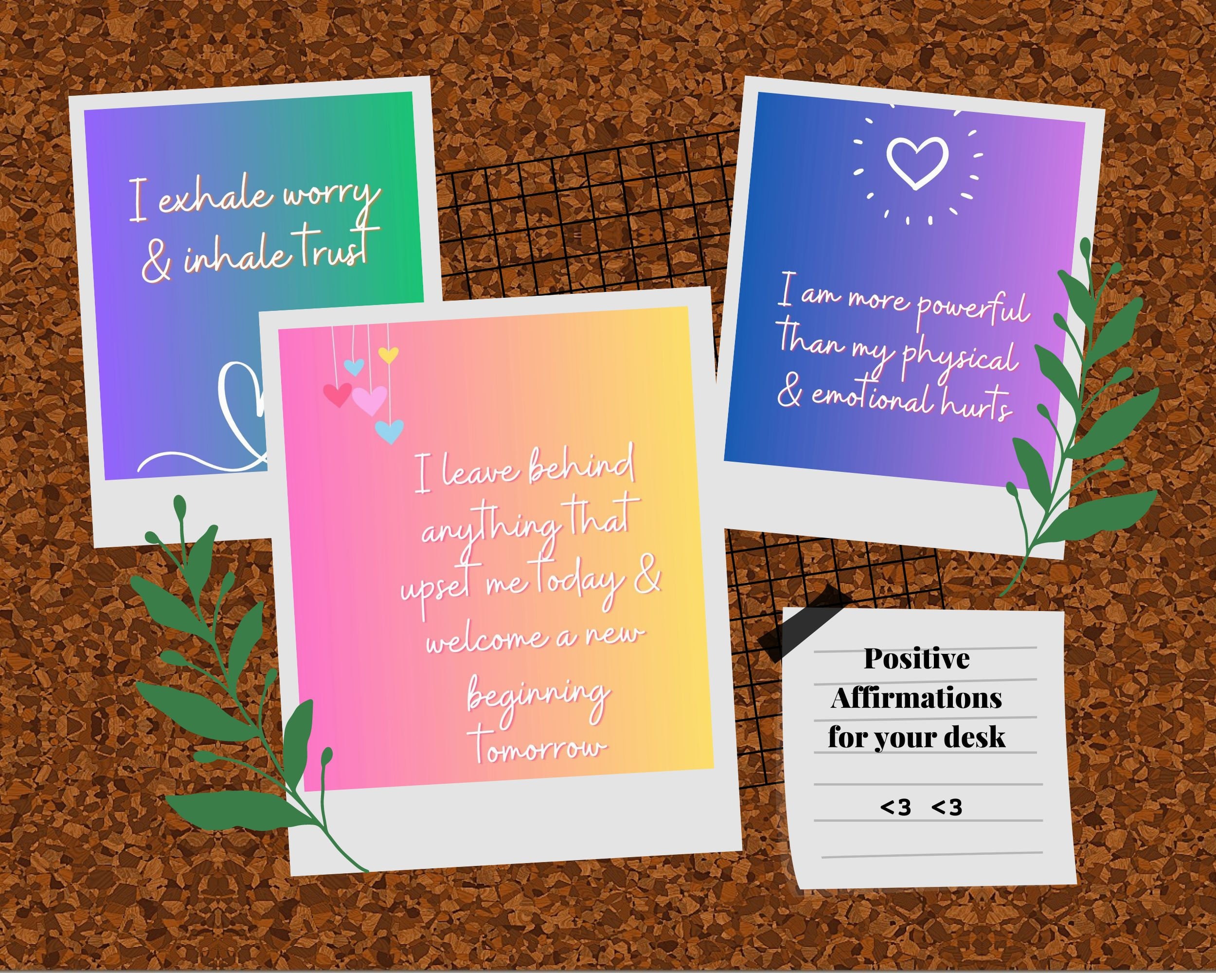 Affirmations Cards, Quotes About Life, Positive Printable Daily ...