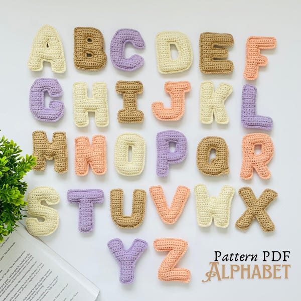 Baby Crochet Letters - Etsy