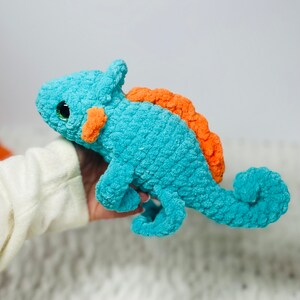 No Sew Chameleon Crochet PATTERN Pdf DIY Chameleon Amigurumi Crochet ...