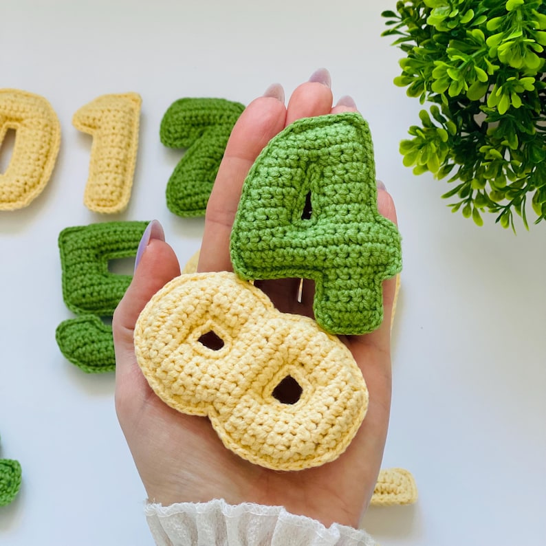 Crochet Numbers Pattern PDF 0–9. Amigurumi Number Toys. Baby Learning ...