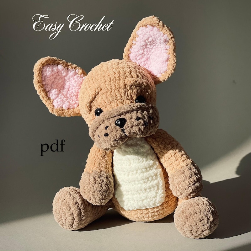 Bulldog Knitting Pattern - Etsy