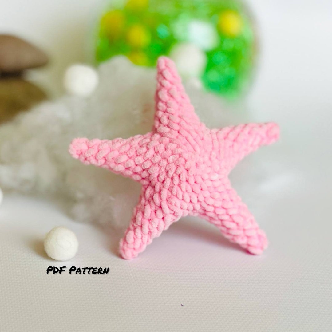 STARFISH Crochet Pattern, Crochet Pattern Toys, Crocheted Ocean Animals ...