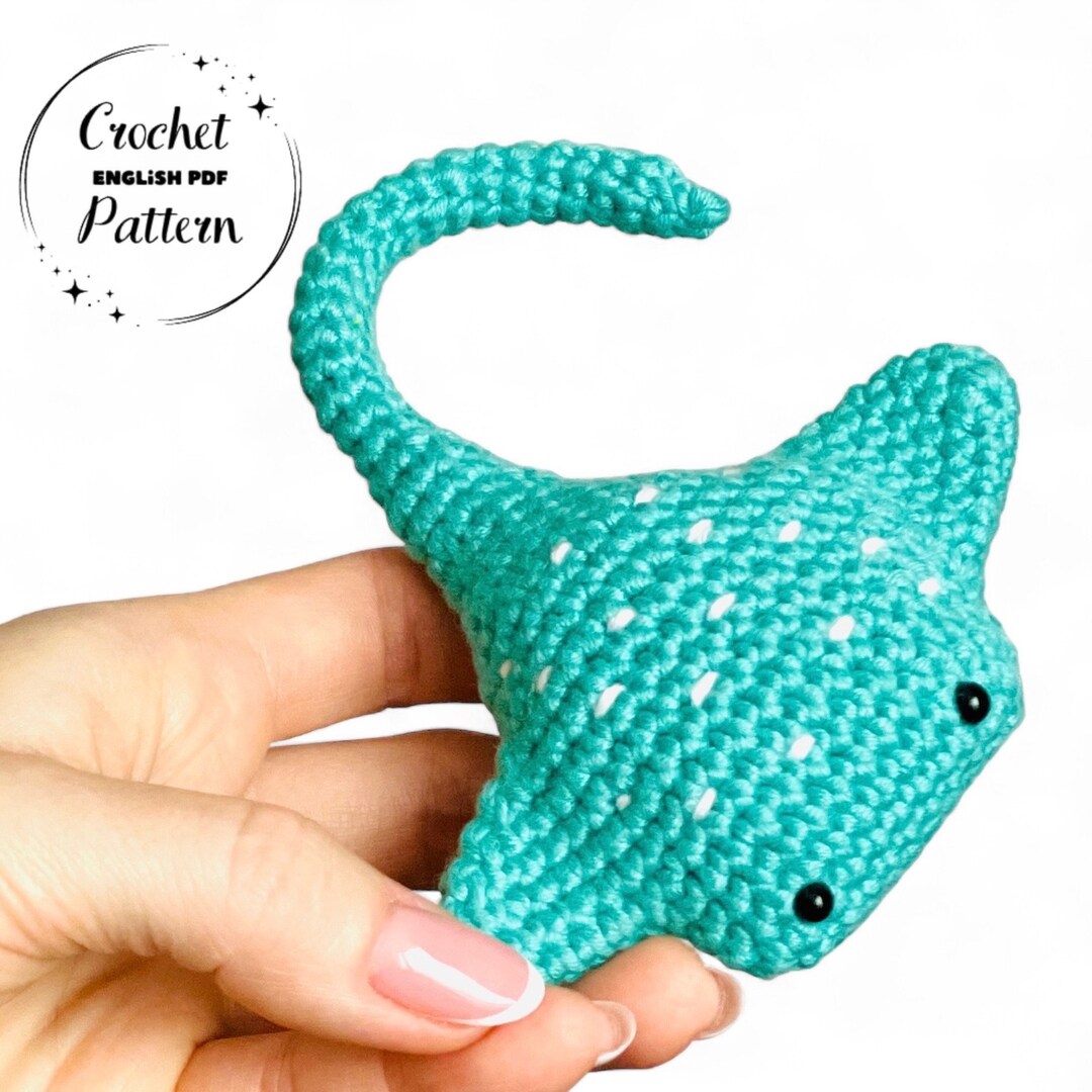 Crochet Stingray Pattern, DIY Crochet Ocean Animals Pattern, Crochet ...