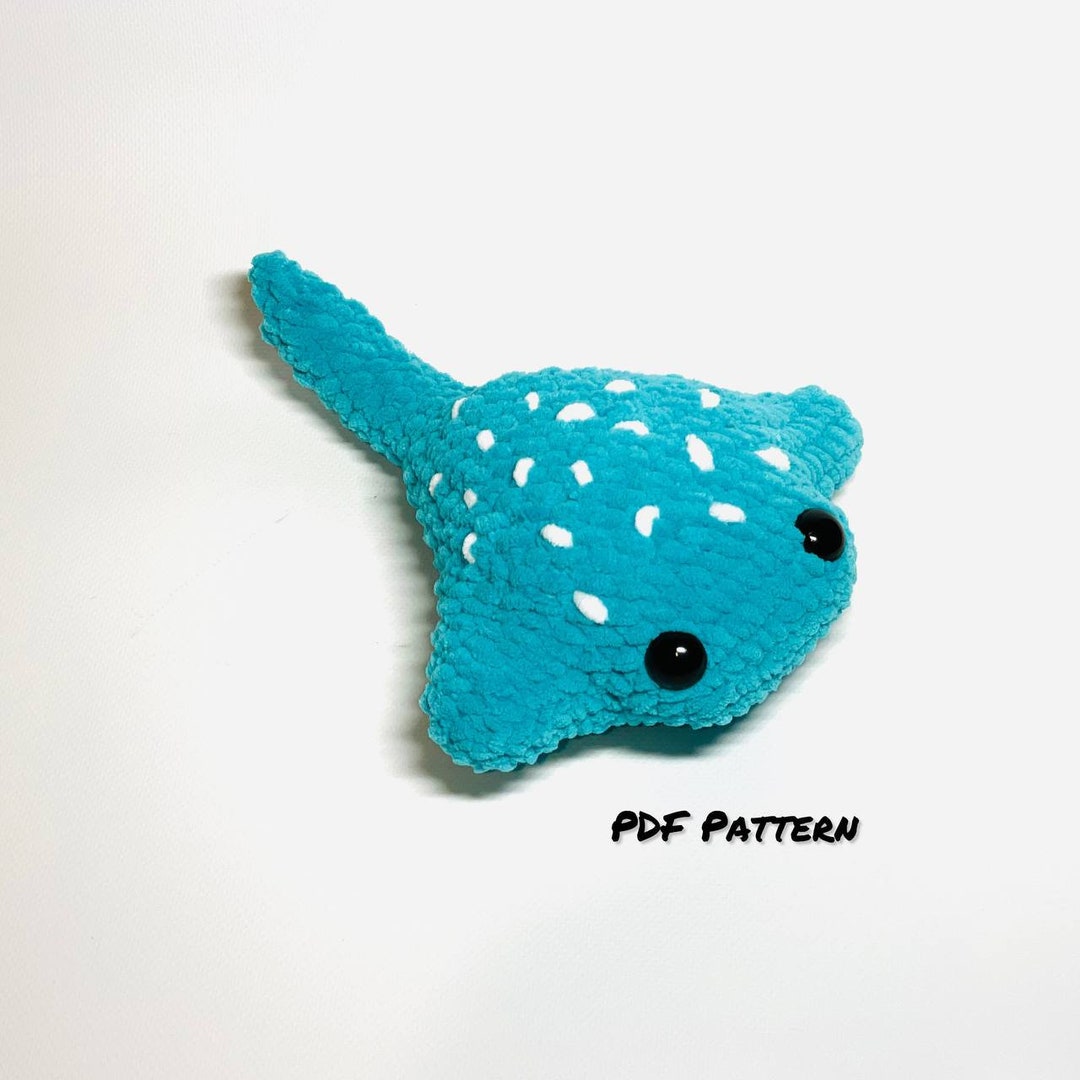 STINGRAY Crochet PATTERN, Sea Animal, Amigurumi Stingray, Plush Stingray Pattern, Crochet ...