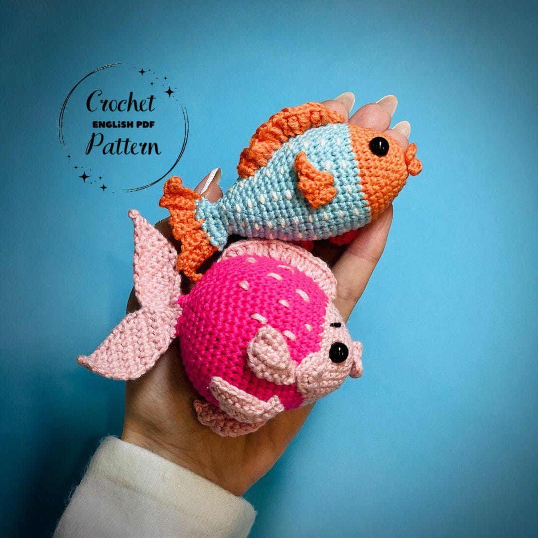 Fish Crochet Pattern PDF. DIY Ocean Animals. Fish Amigurumi Pattern ...