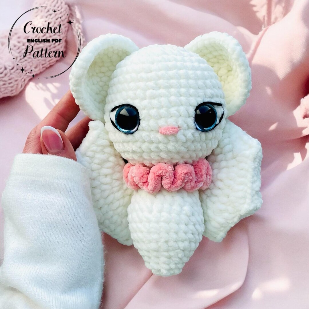 Bat Crochet Pattern PDF. DIY Plush Bat Pattern. Cute Bat Amigurumi ...