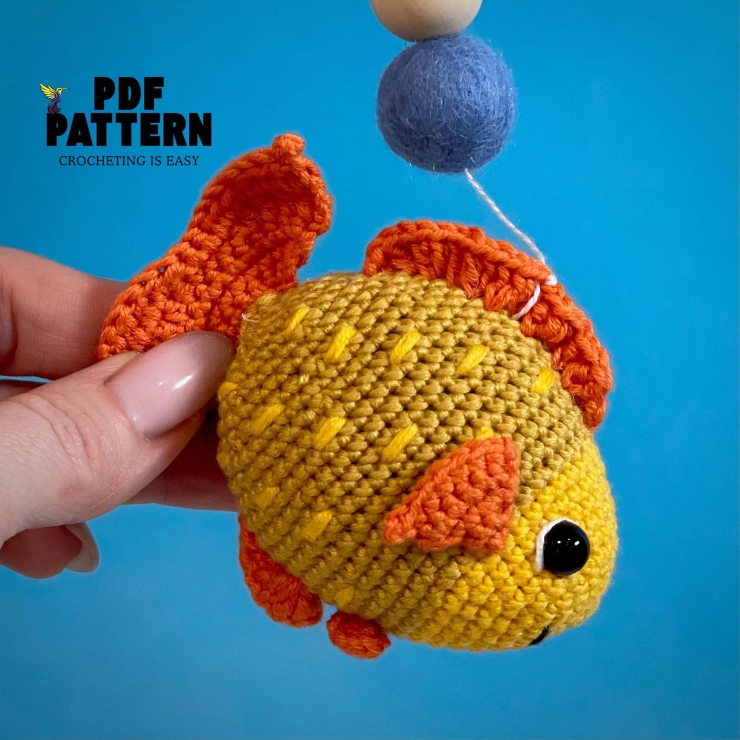 Amigurumi Fish Crochet Pattern: Aquarium Ornament (PDF Pattern) - Etsy