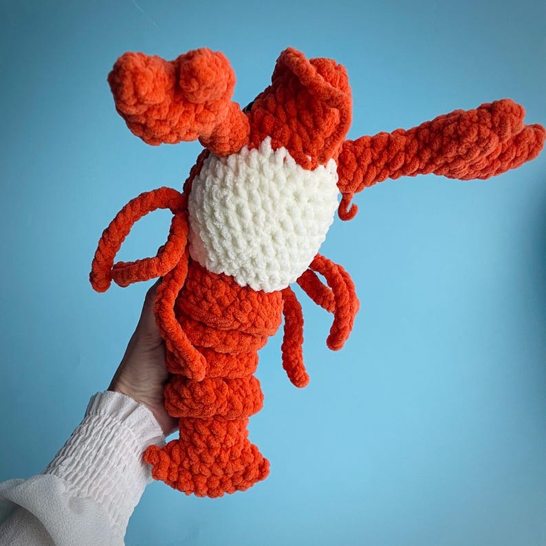 Crawfish Amigurumi Crochet Pattern PDF. Sea Life Crochet Animals ...