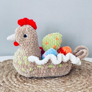Easter Crochet Pattern PDF. Chicken Basket Crochet. Ornaments Pattern ...