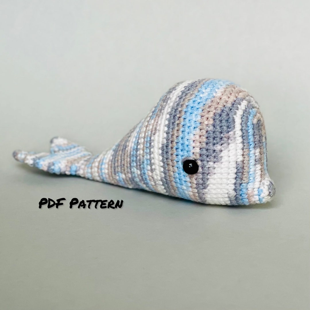 Crochet Whale Toy Pattern DIY Crochet Undersea Creature Amigurumi ...