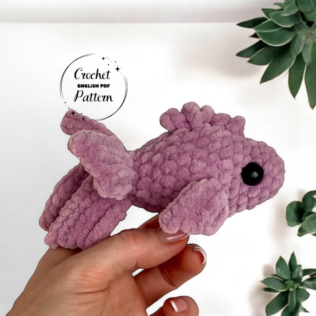 Crochet Goldfish Pattern, DIY Crochet Ocean Animals Pattern, Crochet ...
