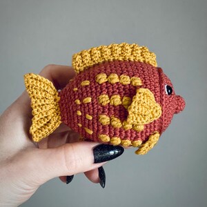 Fish Crochet Pattern PDF. Ocean Animal Patterns. Fish Mobile. Fish ...