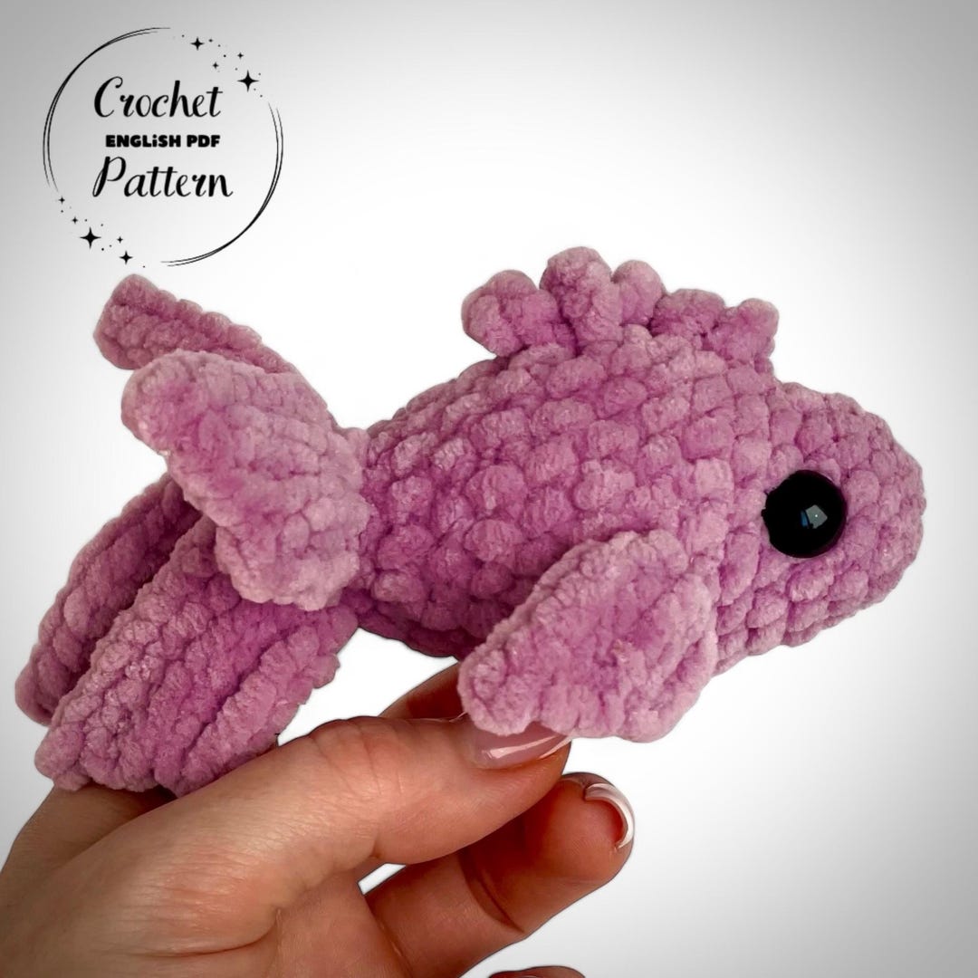 Crochet Goldfish Pattern, DIY Crochet Ocean Animals Pattern, Crochet ...
