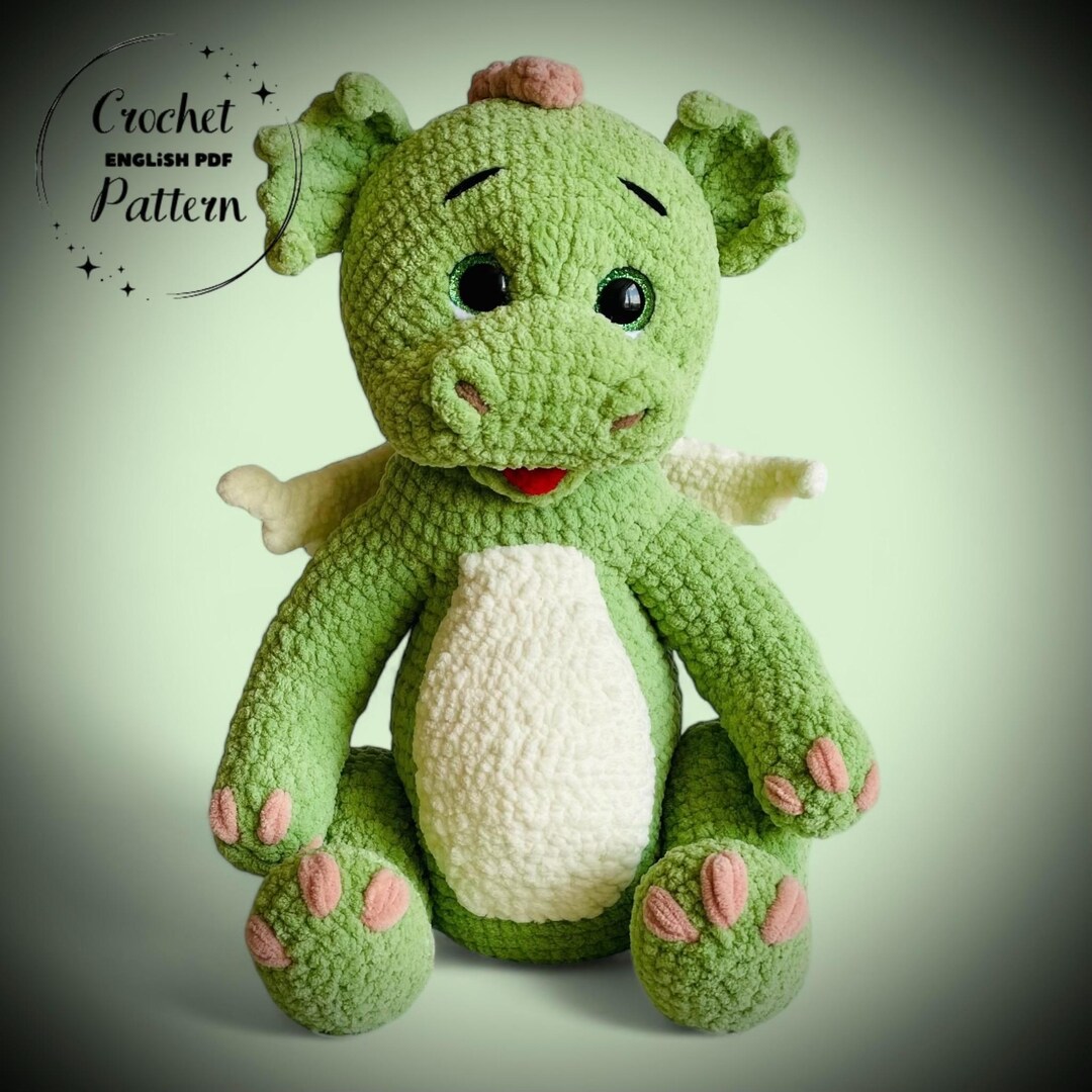 Crochet Dragon PATTERN, DIY Crochet Fantasy Animal Patterns, Crochet ...