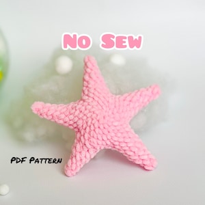 Starfish No Sew Crochet Pattern - DIY Crochet Undersea Creature ...