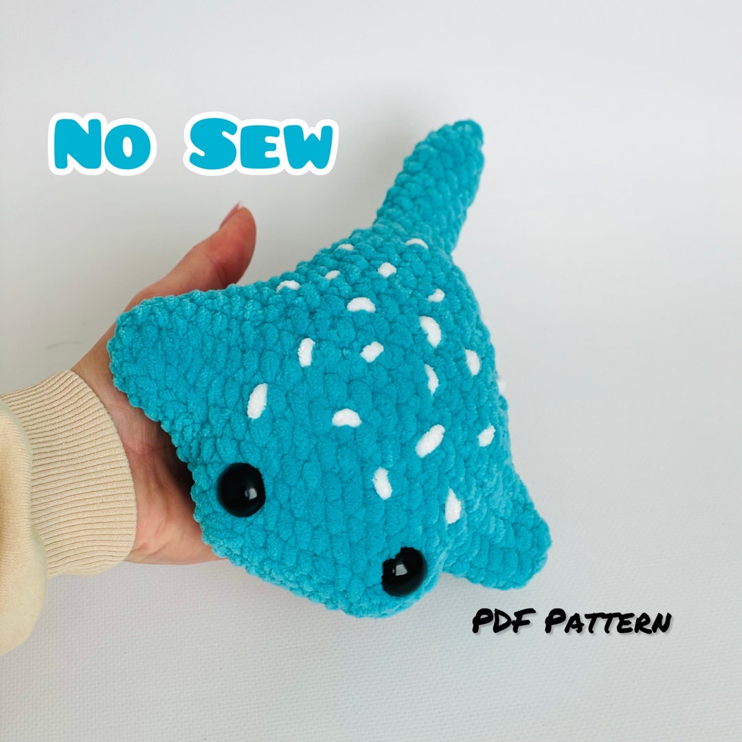 STINGRAY Crochet PATTERN, Ocean Animals, Amigurumi Crochet Pattern ...