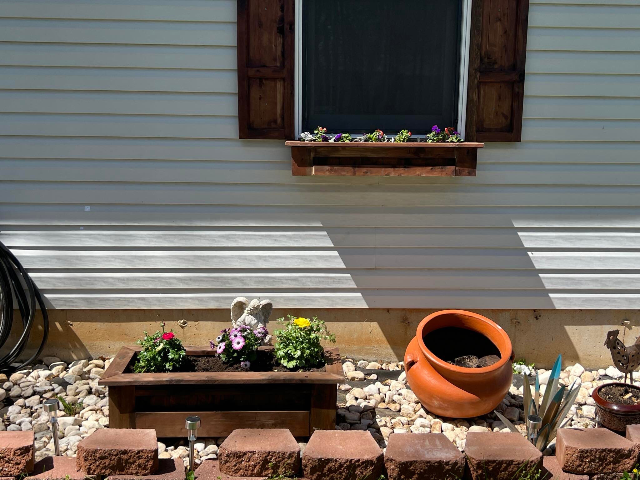Cedar Window Flower Box, Flower Box for Your Window. Elevate Your ...