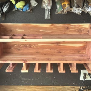 Customizable Aromatic Cedar Tool Organizer Shelf – Workshop Storage ...