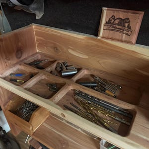 Customizable Aromatic Cedar Tool Organizer Shelf – Workshop Storage ...