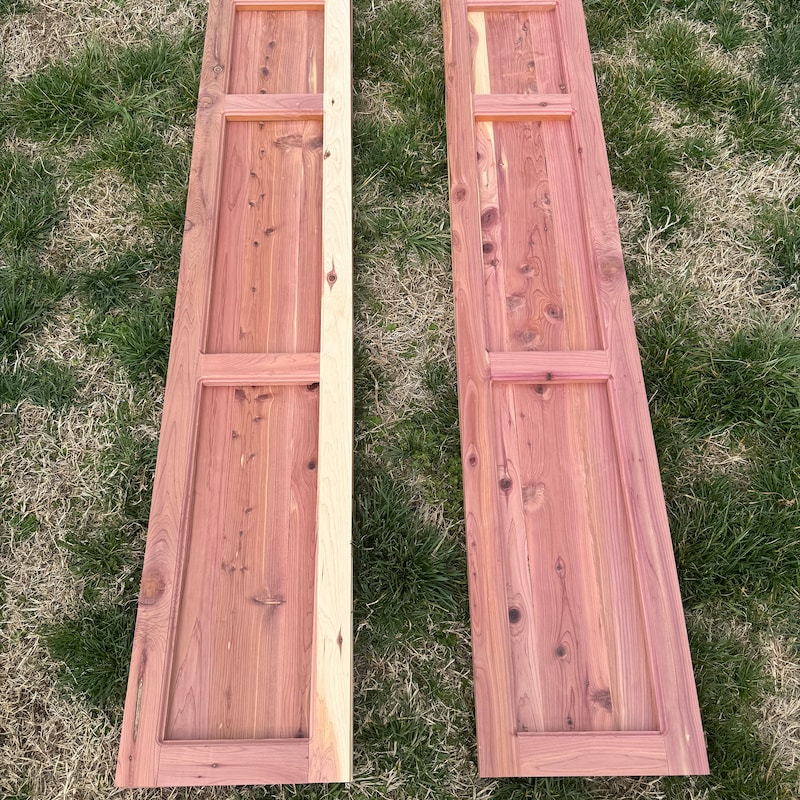 Rustic Cedar Exterior Shutters - Etsy