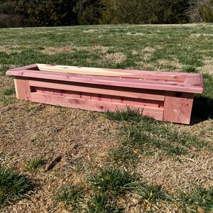 Cedar Window Flower Box, Flower Box for Your Window. Elevate Your ...