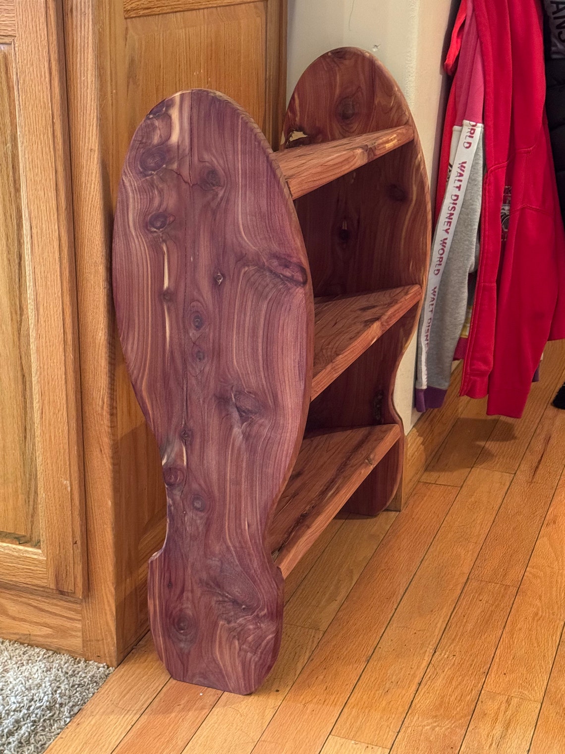 Handmade Custom Cedar shoe Rack Shelf - Etsy