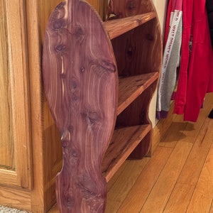 Handmade Custom Cedar “shoe” Rack Shelf - Etsy