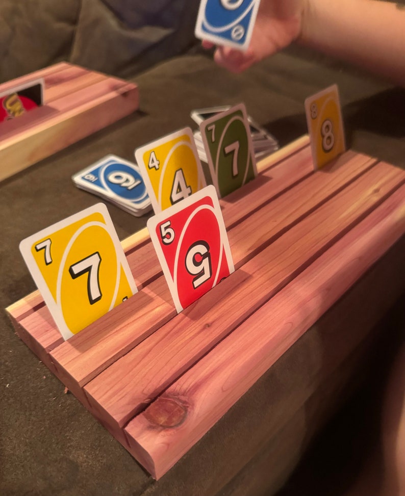 Playing Card Holder, Aromatic Cedar Wood Card Holder , Wooden Card ...