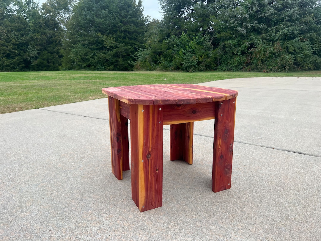 Cedar Outdoor Adirondack Table - Etsy