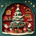 5 Santa Christmas Clip Art Set High-resolution JPEG Festive Holiday ...