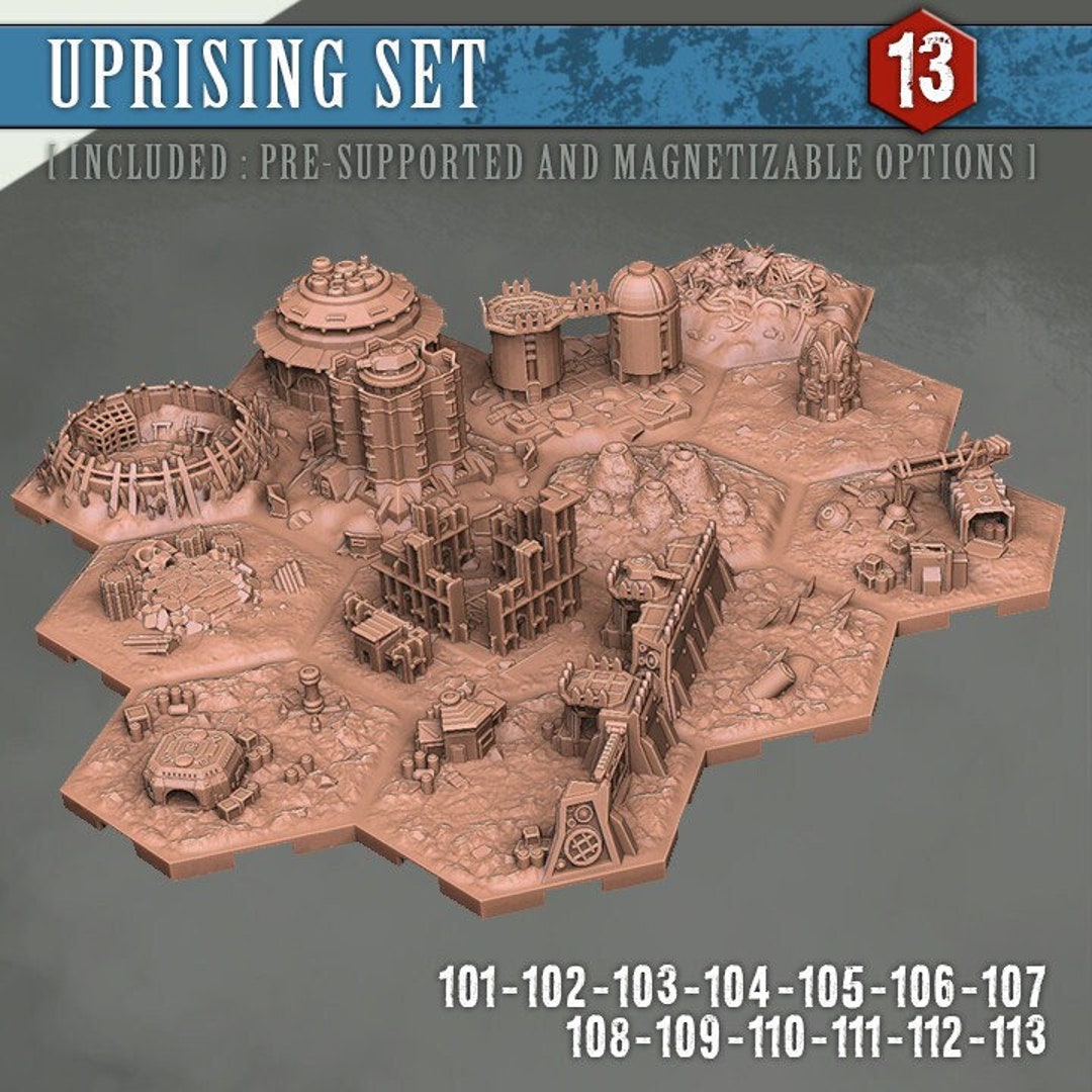 Underhive Uprising Campaign Terrain Map Tiles - Starter Set - Etsy