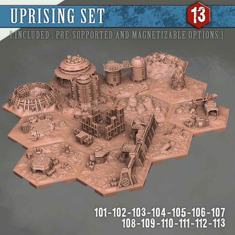 Underhive Uprising Campaign Terrain Map Tiles Starter Set - Etsy UK