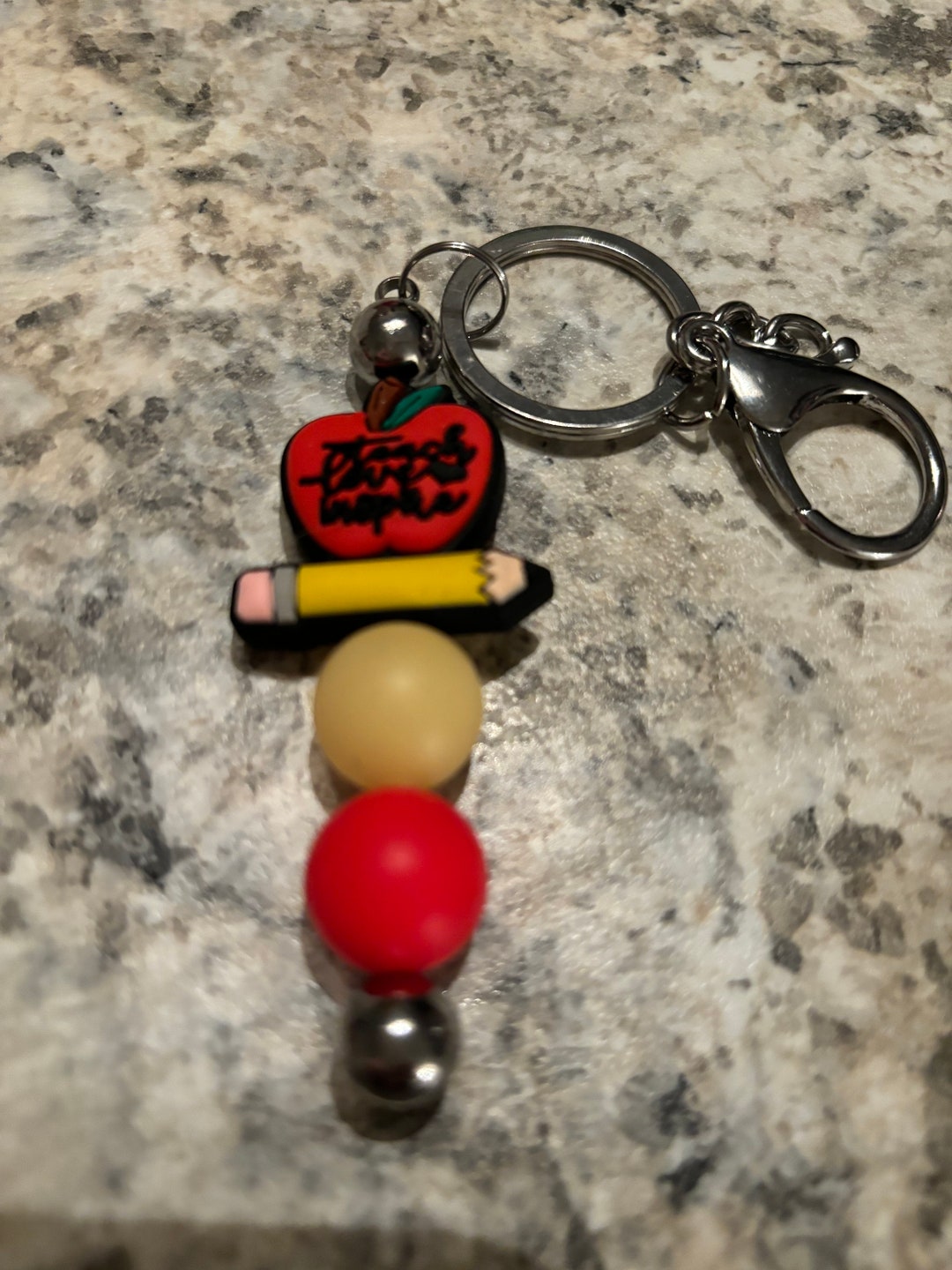 Teacher Key Chain - Etsy