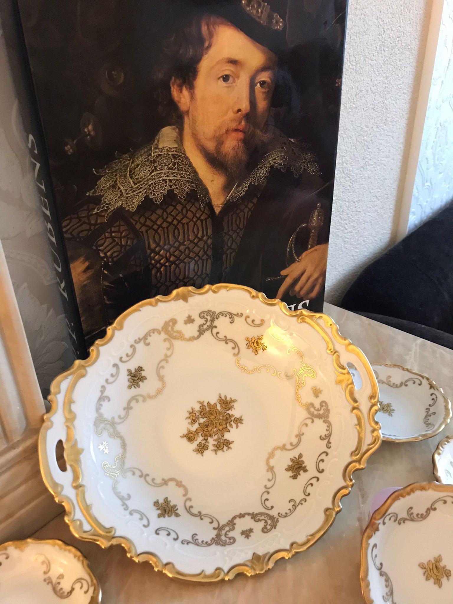 Vintage Reichenbach, Germany Porcelain Serving Platter / Tray With ...