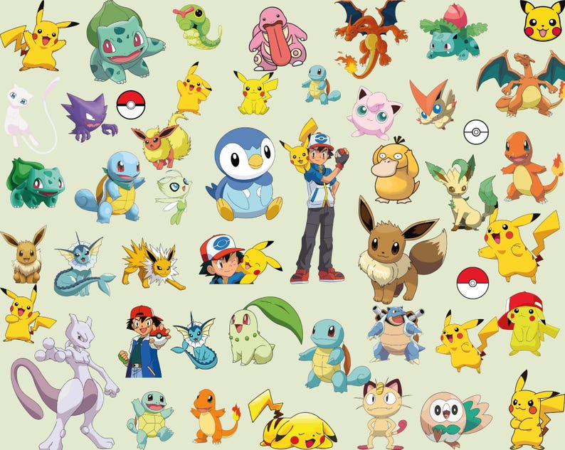 Poke Svg Bundle , Svg Pdf Png Clipart, Cricut Vector Cut File, Digital ...