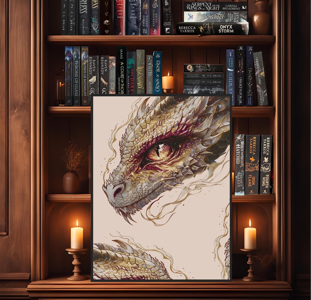 Andarna Fan Art Print, Fourth Wing Fan Art, Fourth Wing Dragon Art ...